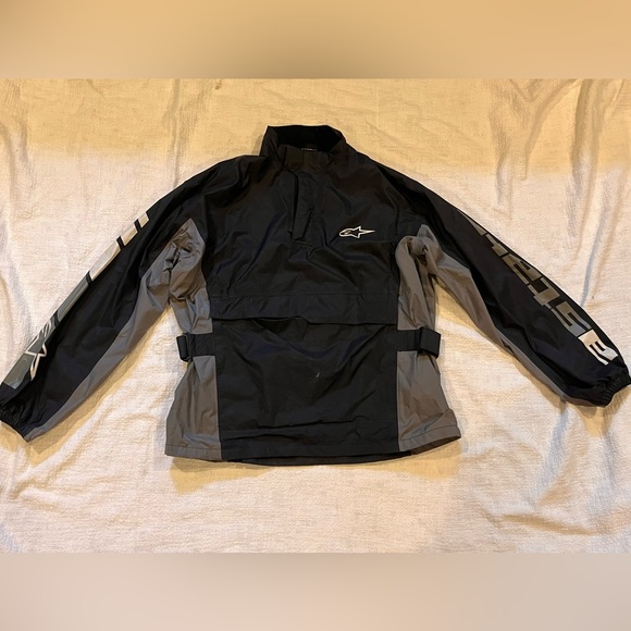 Alpinestars | Jackets & Coats | Alpine Star Black And Grey Raincoat ...